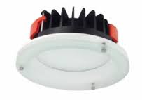 15w Dimmable Recessed LED Downlight With Drop Glass Attachment ...